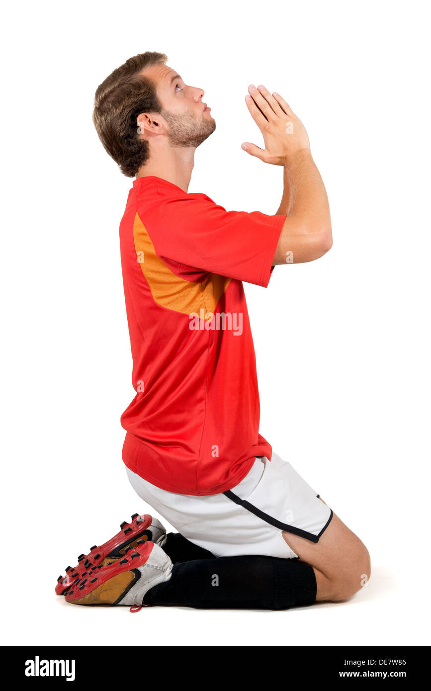 Football team praying hi-res stock photography and images - Alamy