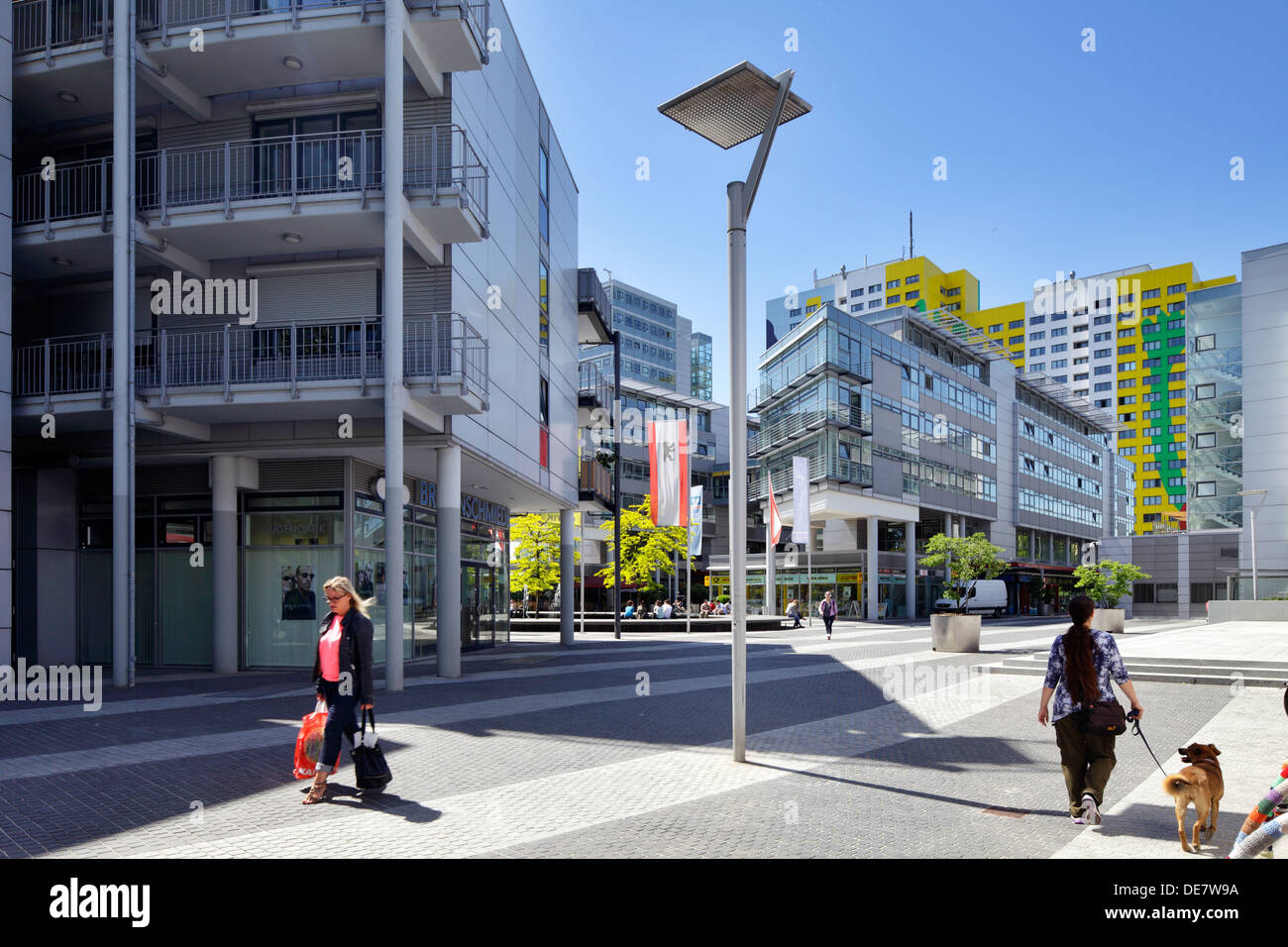 Berlin, Germany, passersby on Storkower bow in Berlin Fennpfuhl Stock ...