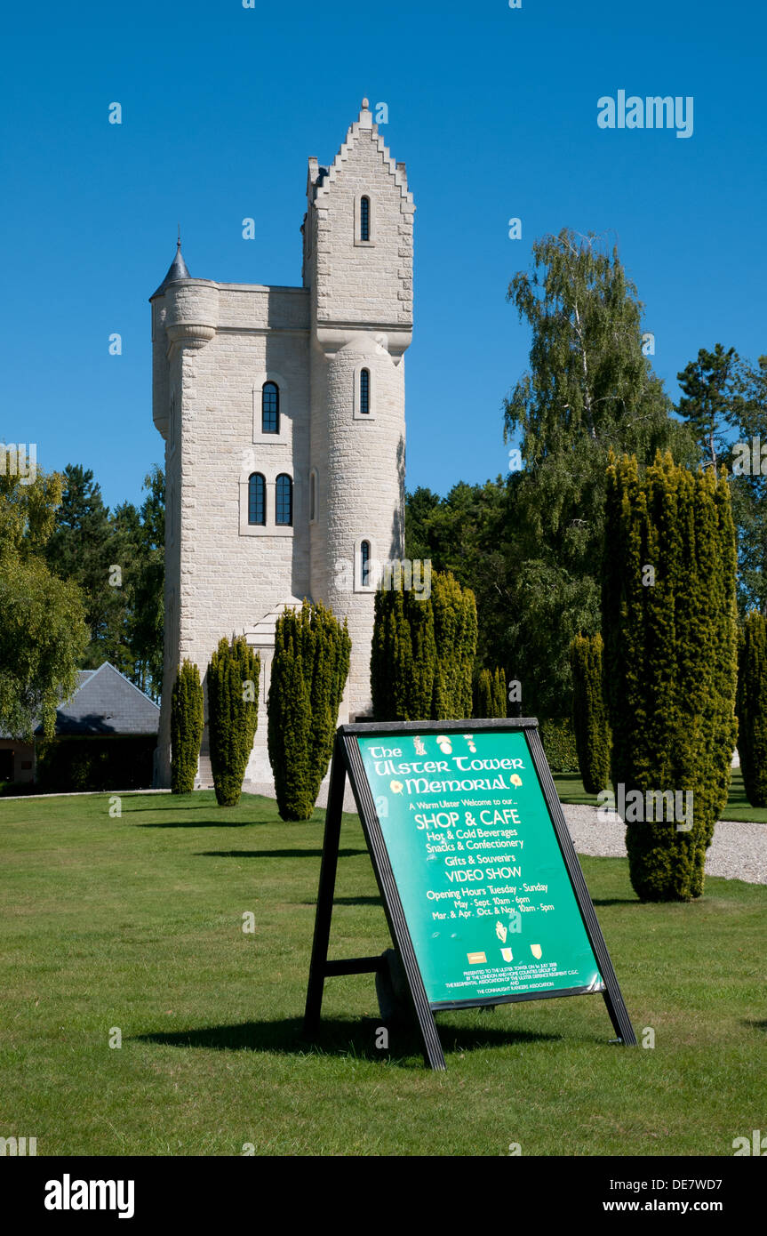 36th (Ulster) Division Memorial, Ulster Tower, Somme, France Stock ...