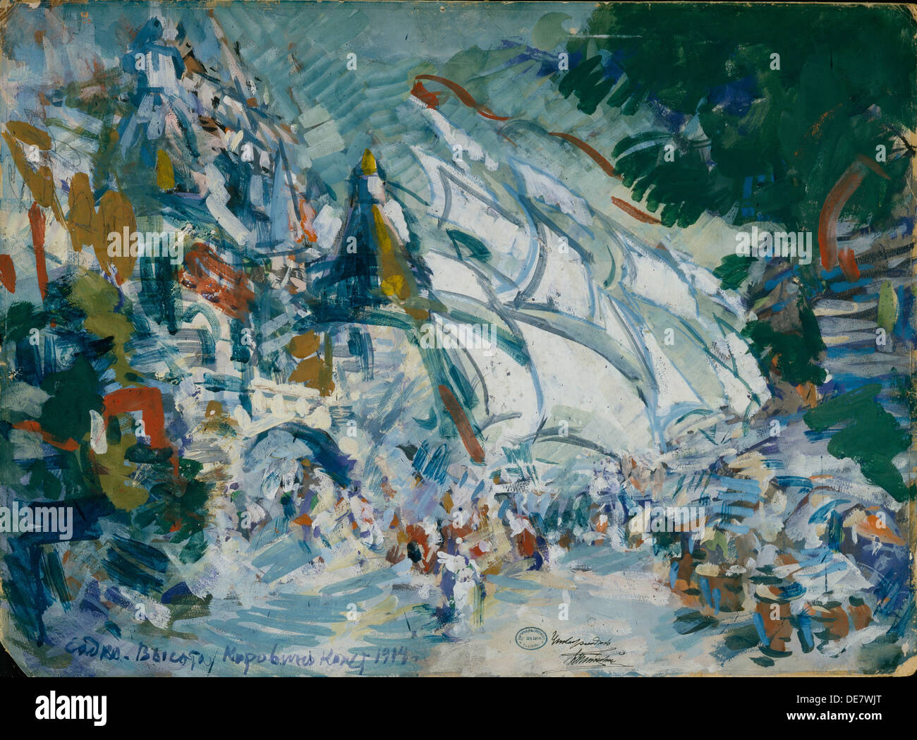 Stage design for the opera Sadko by N. Rimsky-Korsakov, 1906. Artist ...