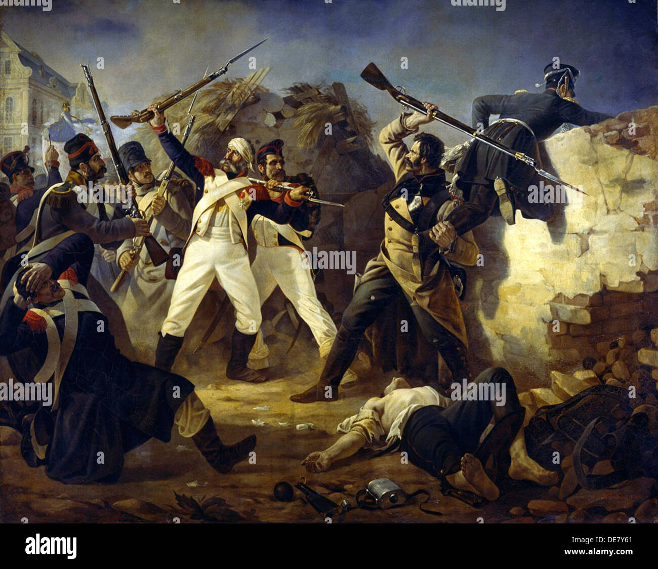 The Heroic deed of the Grenadier Leonty Korennoy, 1846 Stock Photo - Alamy