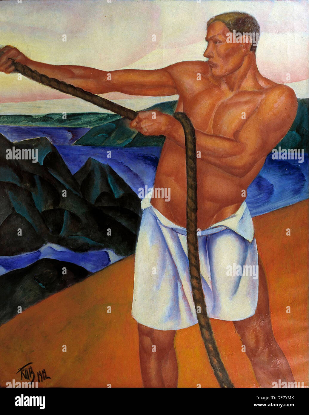 The Worker, 1912. Artist: Petrov-Vodkin, Kuzma Sergeyevich (1878-1939 ...