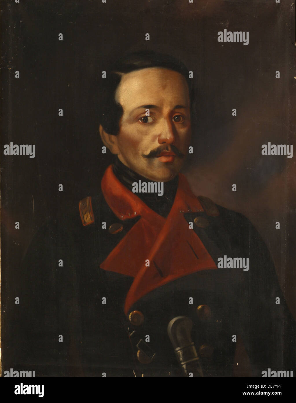 Portrait of the poet Mikhail Lermontov (1814-1841), 1854-1858. Artist ...