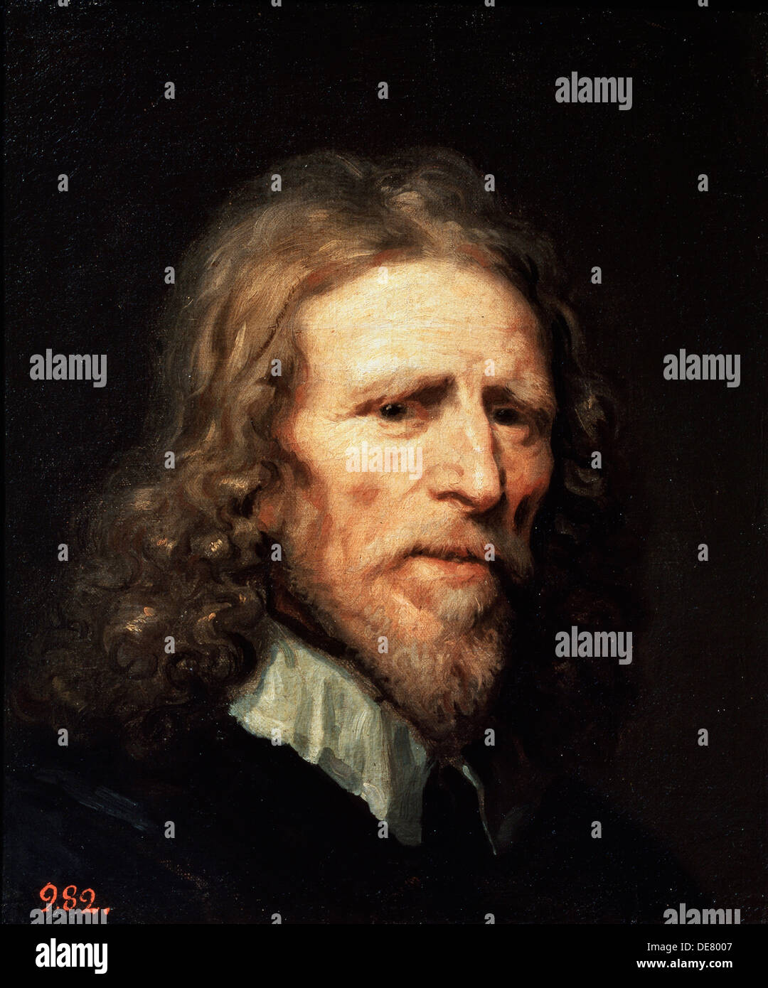 Portrait of Abraham van der Doort', before 1640 Stock Photo - Alamy