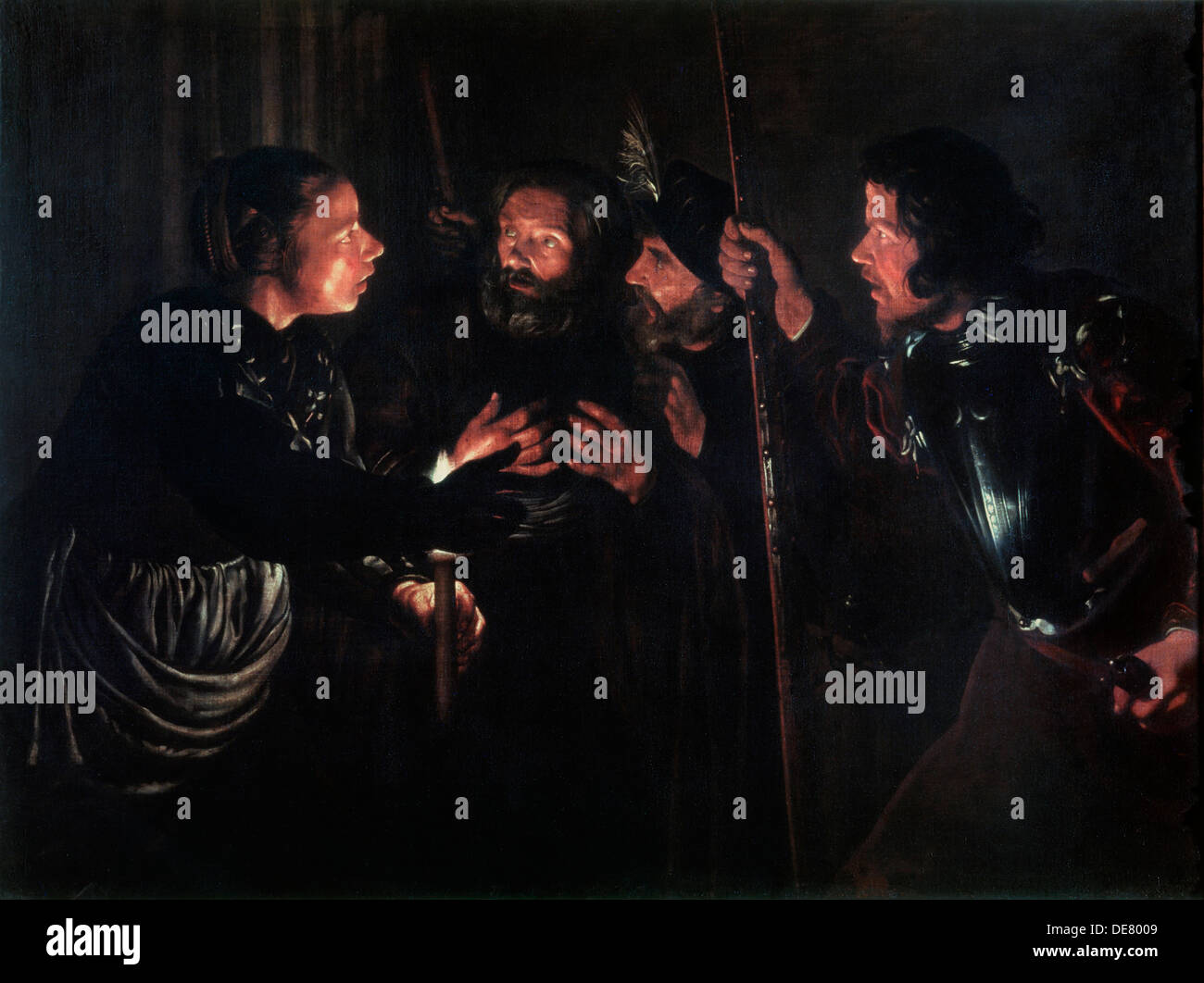 The Denial of Saint Peter', 1620s Stock Photo - Alamy