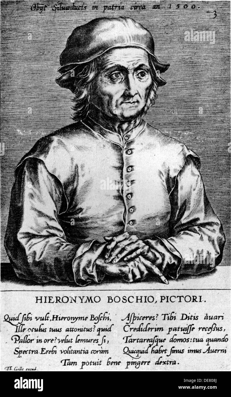 Portrait of Hieronymus Bosch, 1570s Stock Photo - Alamy