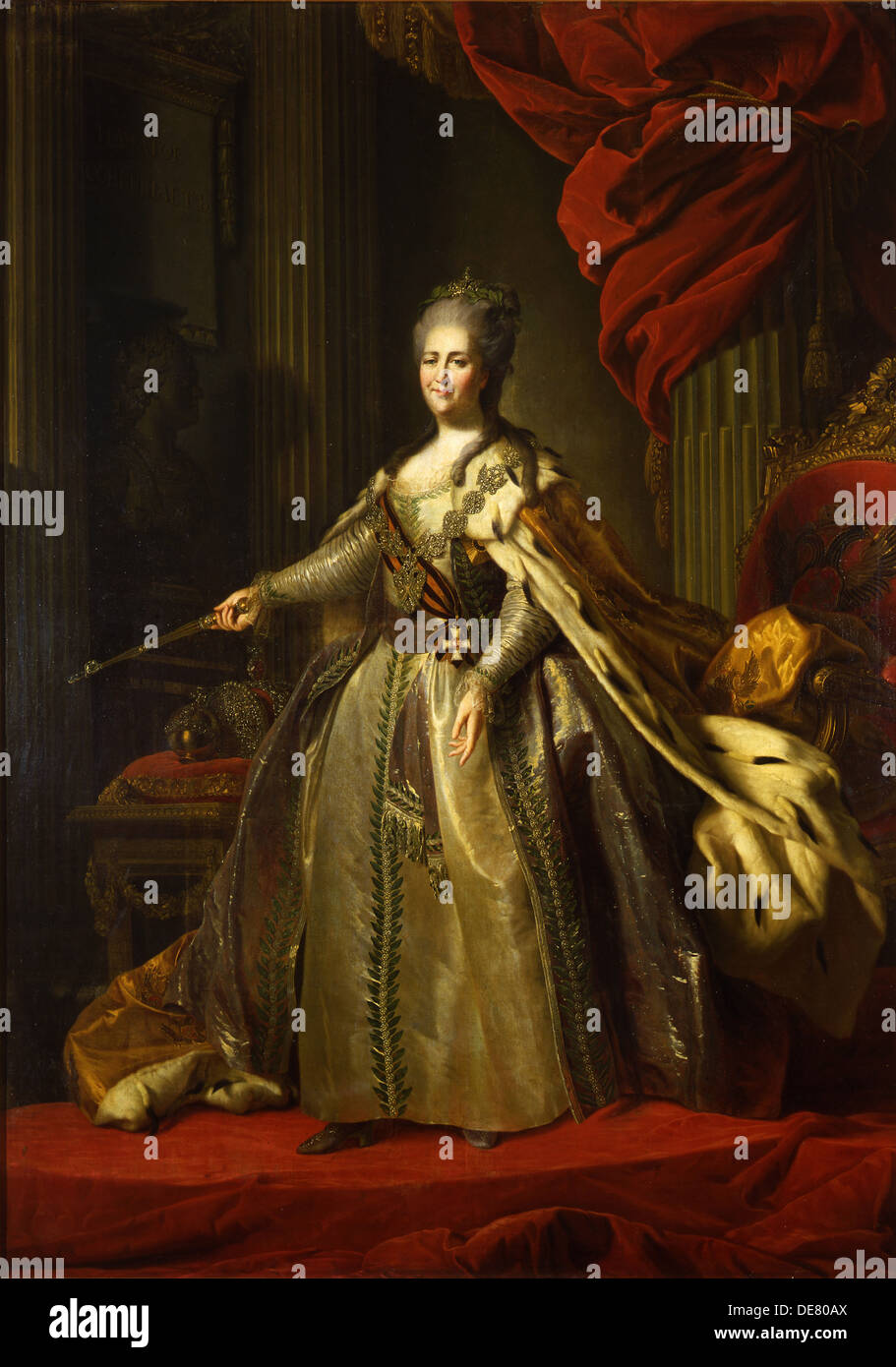 Portrait of Empress Catherine II (1729-1796), 1775-1780. Artist ...