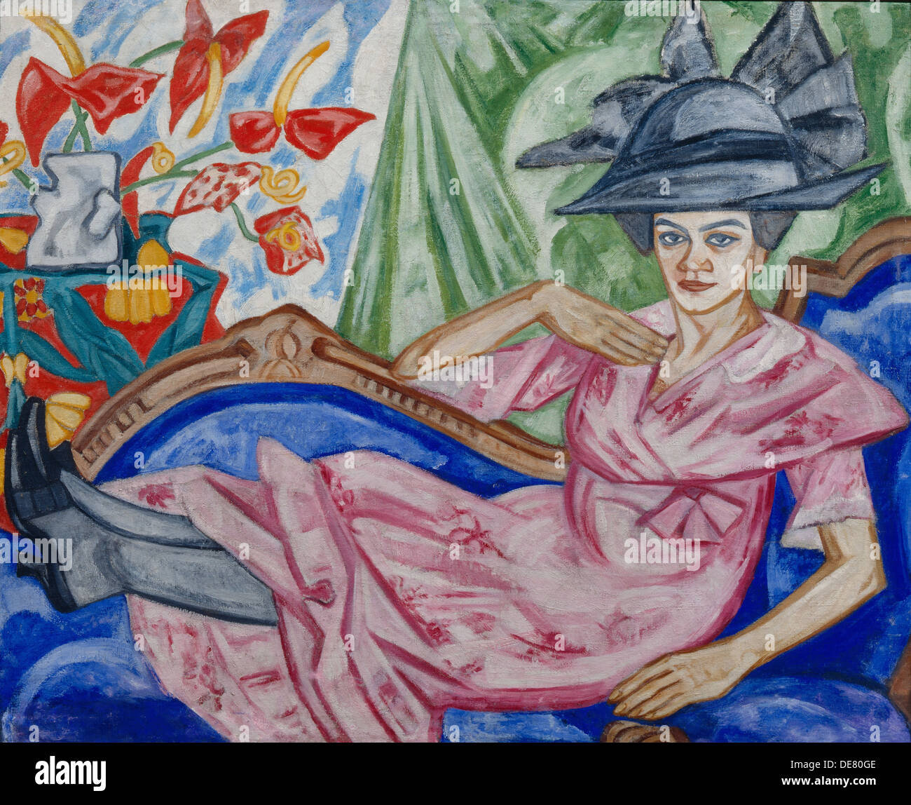 Portrait of the Artist's Sister, 1912. Artist: Rozanova, Olga ...