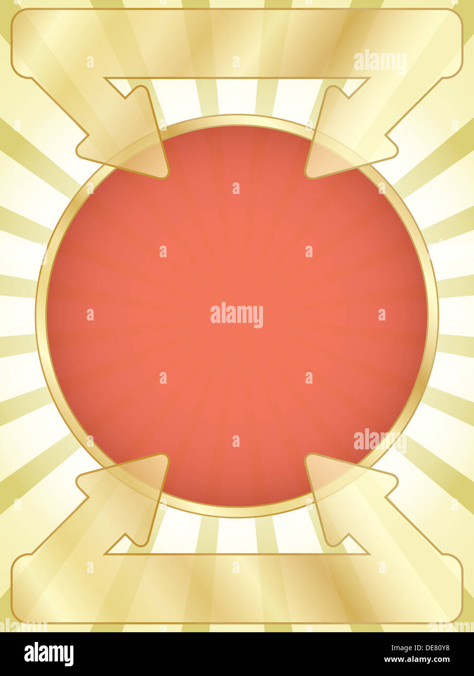 abstract advertisement bill template with red circle Stock Photo - Alamy