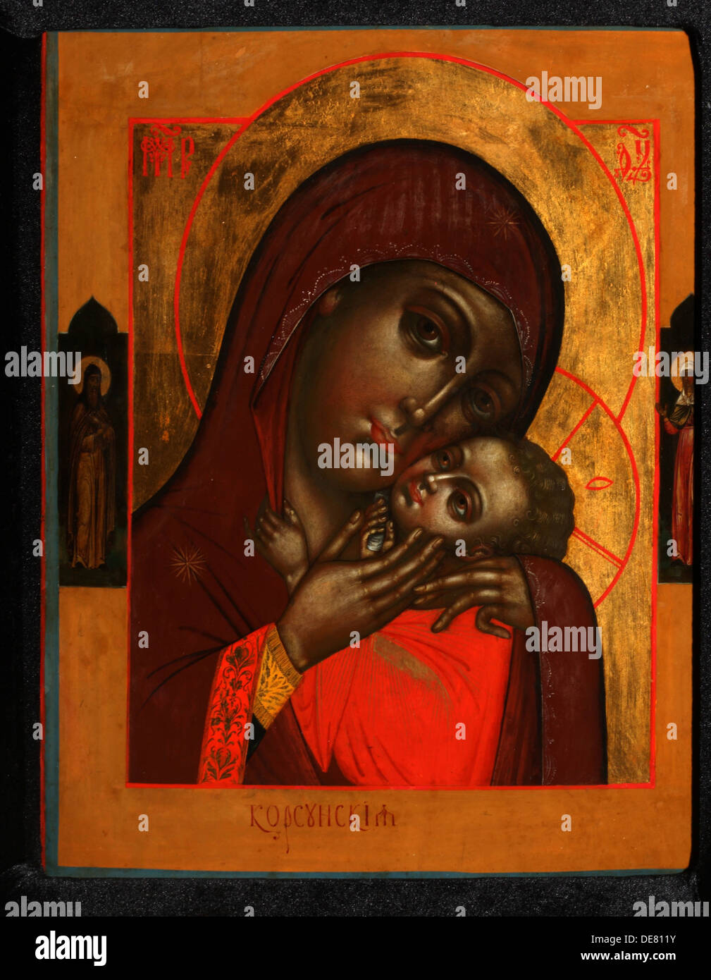 Our Lady of Korsun (Korsunskaya), Early 19th cen.. Artist: Russian icon ...