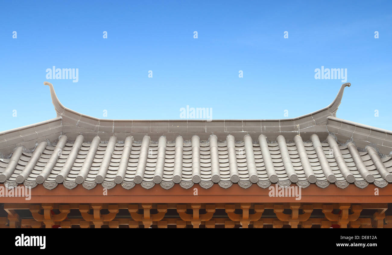 Blue tile roof china hi-res stock photography and images - Alamy