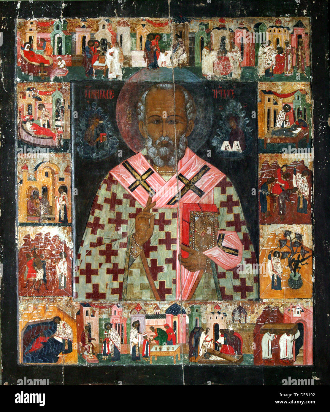 Saint Nicholas with Scenes from His Life, 16th century Stock Photo - Alamy