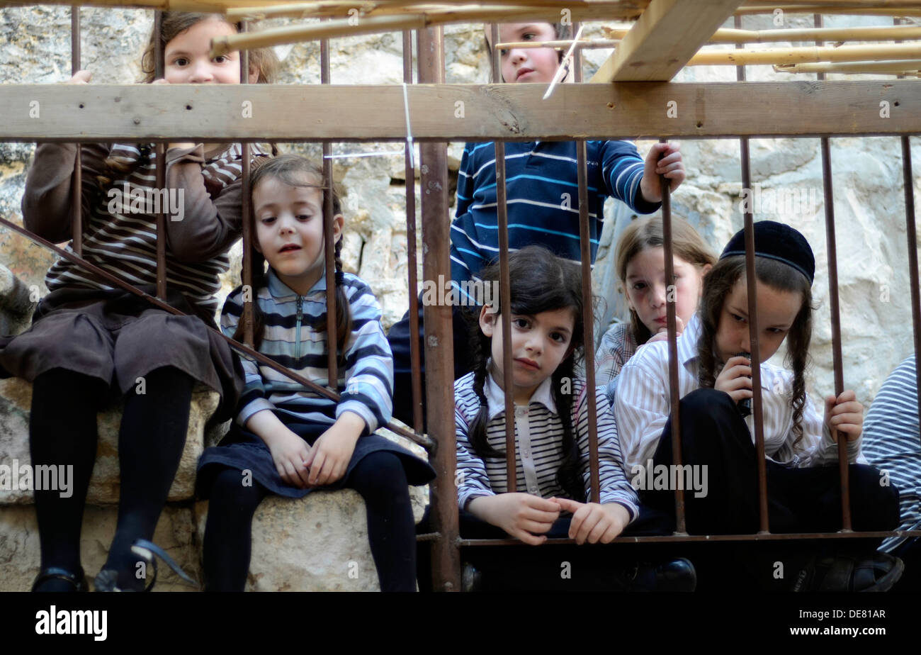 Ultra religious Neturei Karta Children, Mea Shearim, Jerusalem, Israel ...