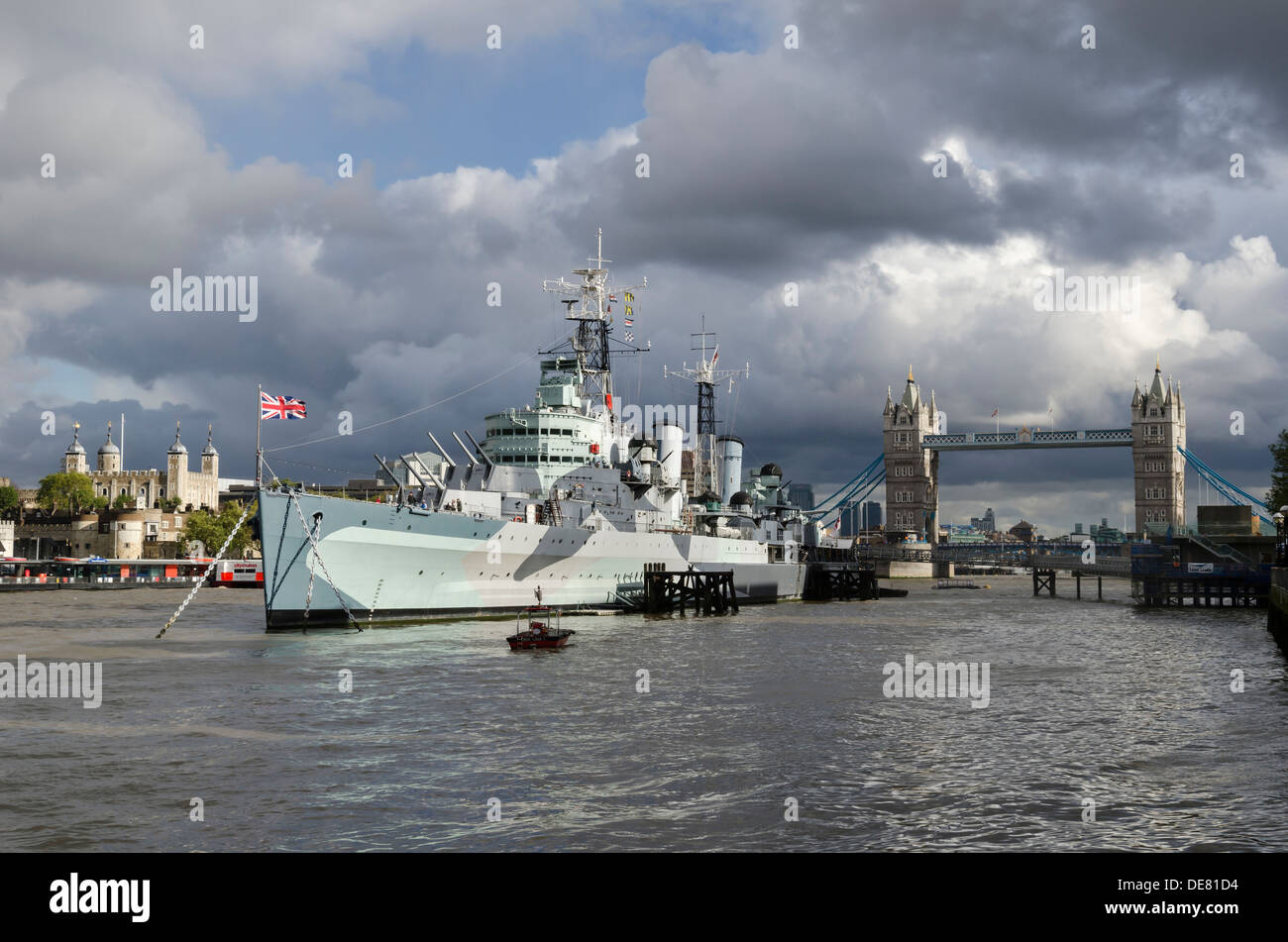 United Kingdom, London, Museum ship on River Thames Stock Photo - Alamy