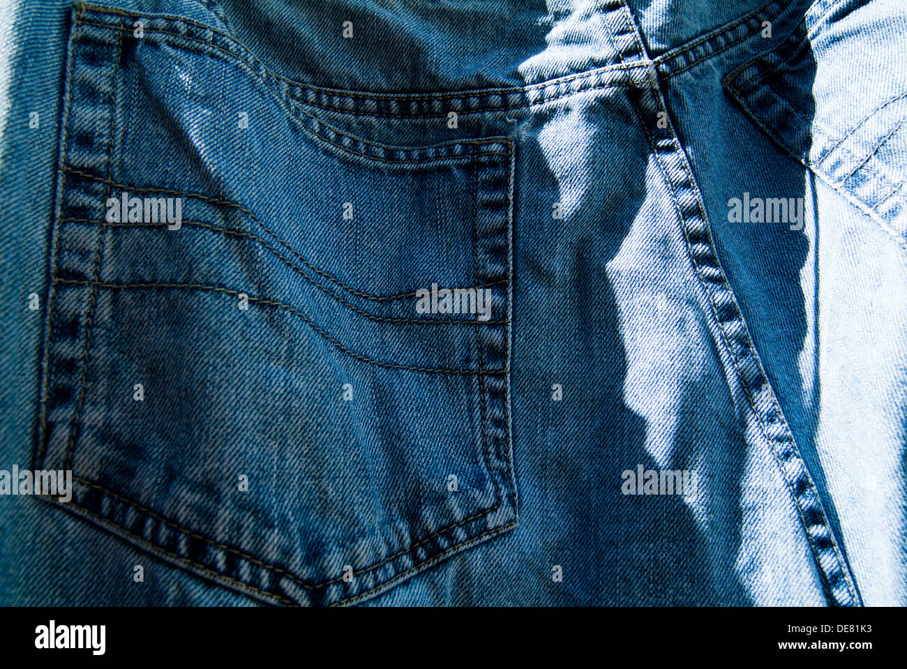 Detail of Denim Jeans Stock Photo - Alamy