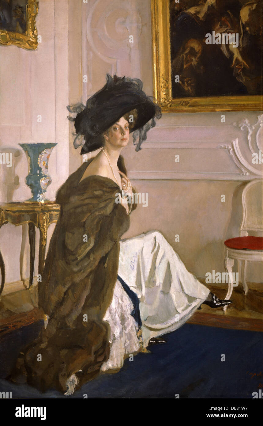 Portrait of Princess Olga Orlova, 1911. Artist: Serov, Valentin ...