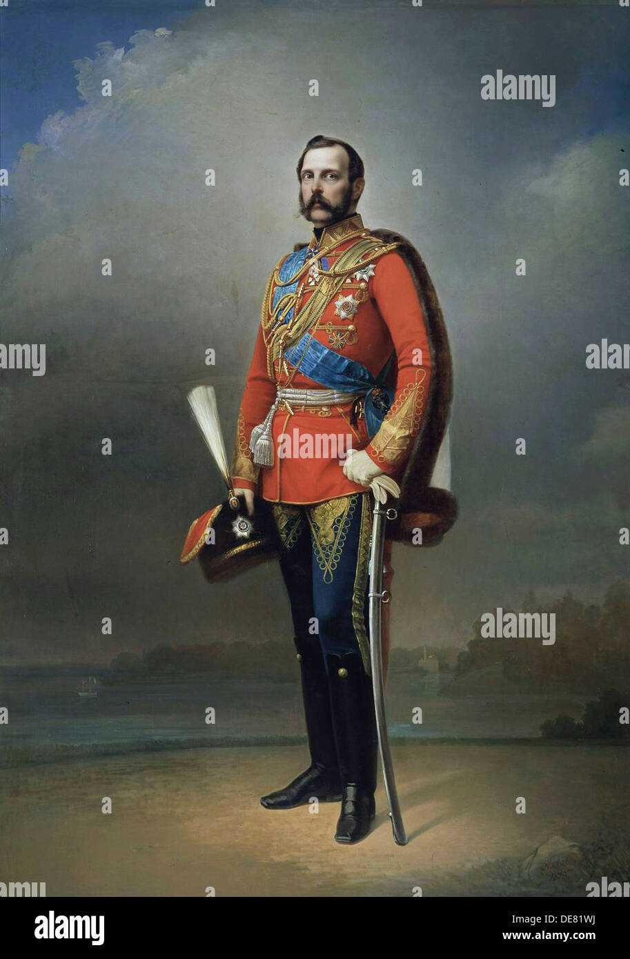Portrait of Emperor Alexander II', (1818-1881), 1873 Stock Photo - Alamy