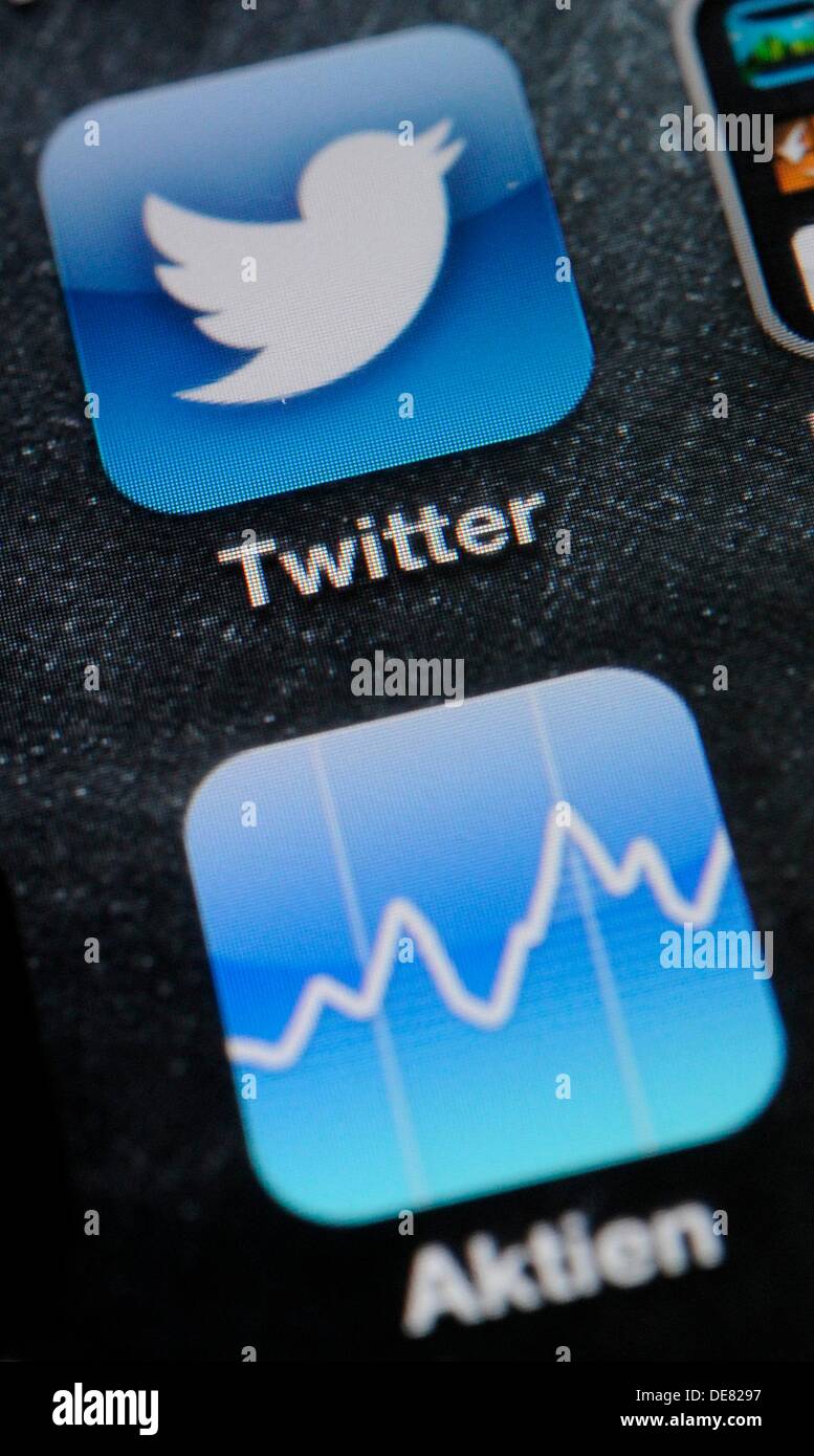 ILLUSTRATION - The App of Twitter and a Shareholder App featured on a ...