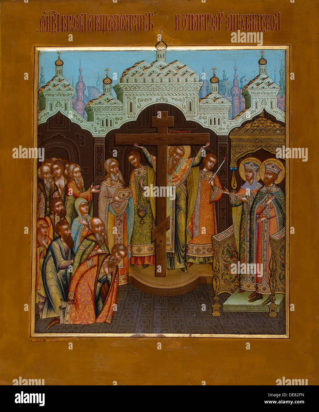 Exaltation of the Holy Cross', end of 19th century Stock Photo - Alamy