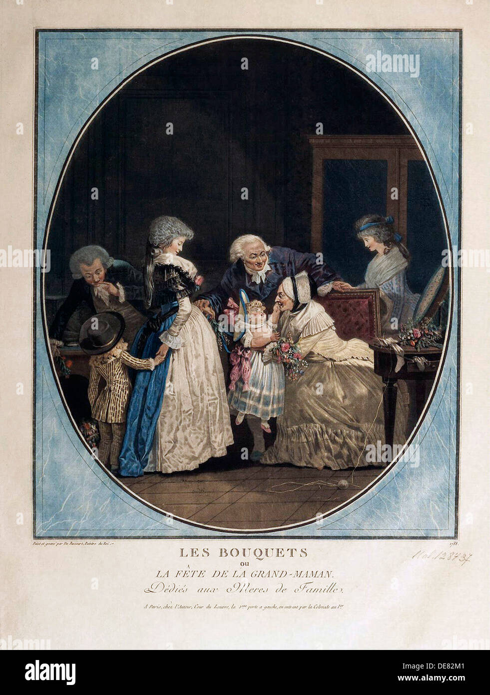 Congratulations on the Grandmother's Name-Day, 1788 Stock Photo - Alamy