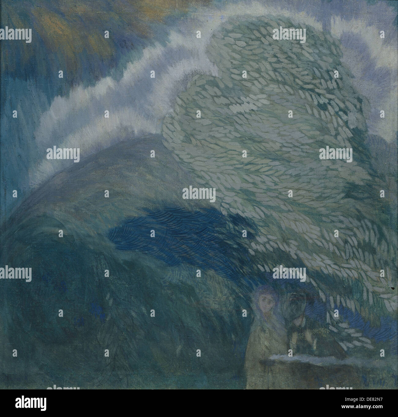 Storm Lovers, 1908. Artist: Utkin, Pyotr Savvich (1877-1934 Stock Photo ...