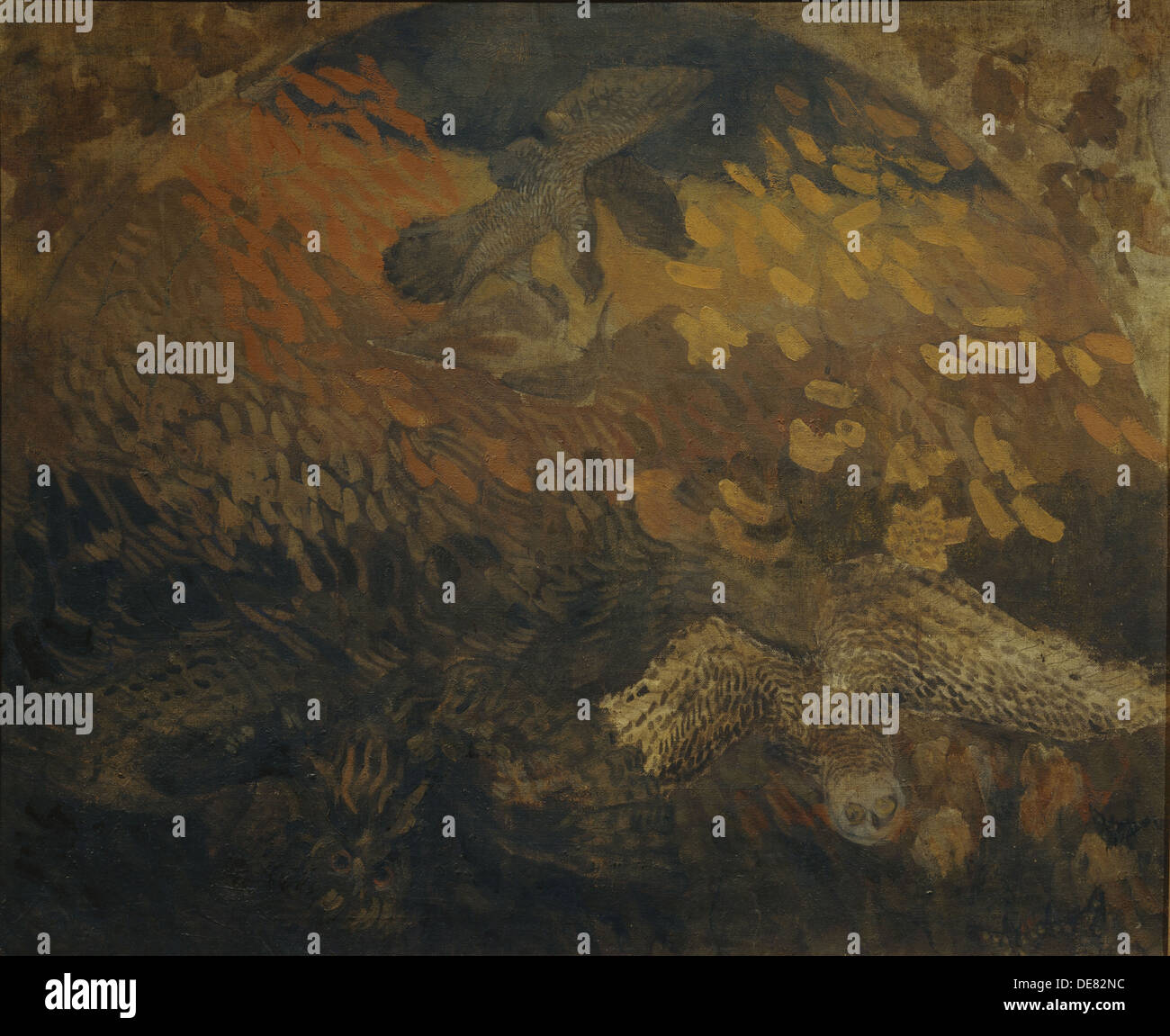 The Night, 1904. Artist: Utkin, Pyotr Savvich (1877-1934 Stock Photo ...