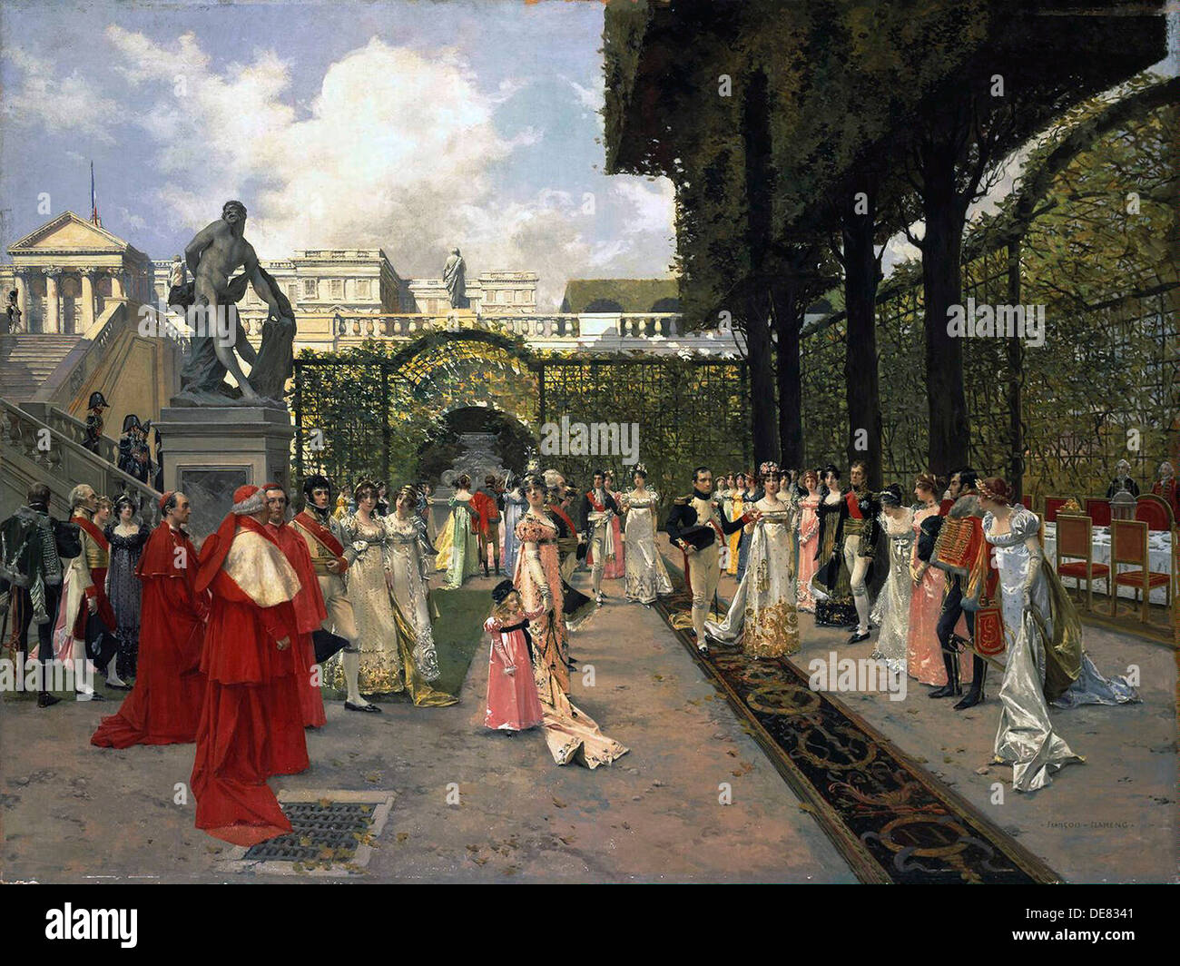 Napoleon I and the King of Rome at Saint-Cloud in 1811', 1896 Stock ...