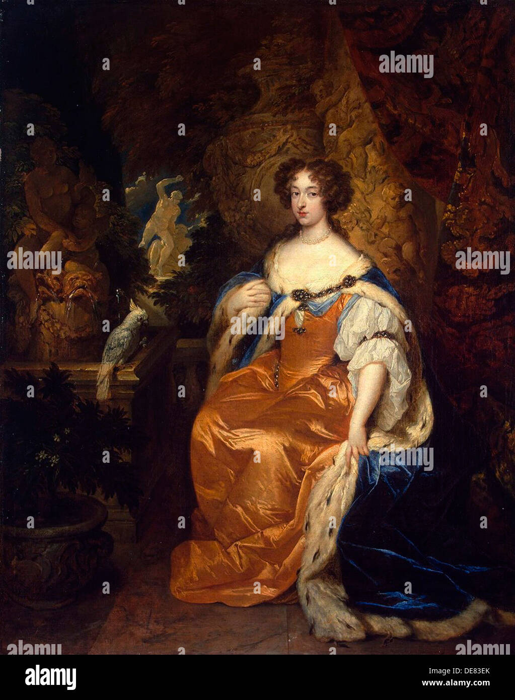 Portrait of Queen Mary II of England', (1662-1694), 1683 Stock Photo ...