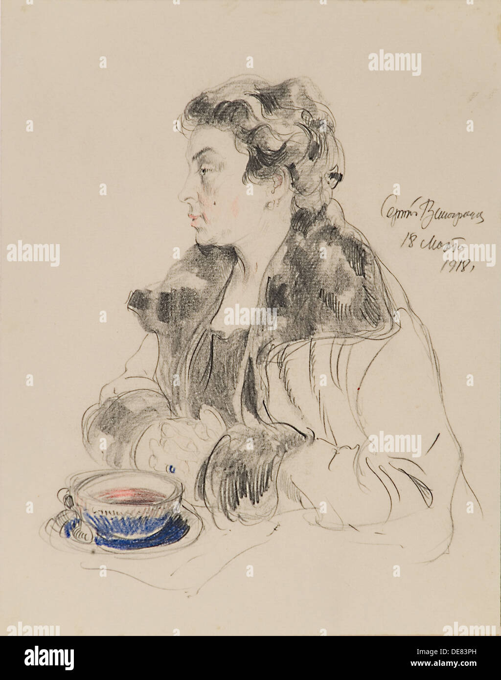 Portrait of Jevdokia Sergeyevna Morozova (1885-1959), 1918. Artist ...