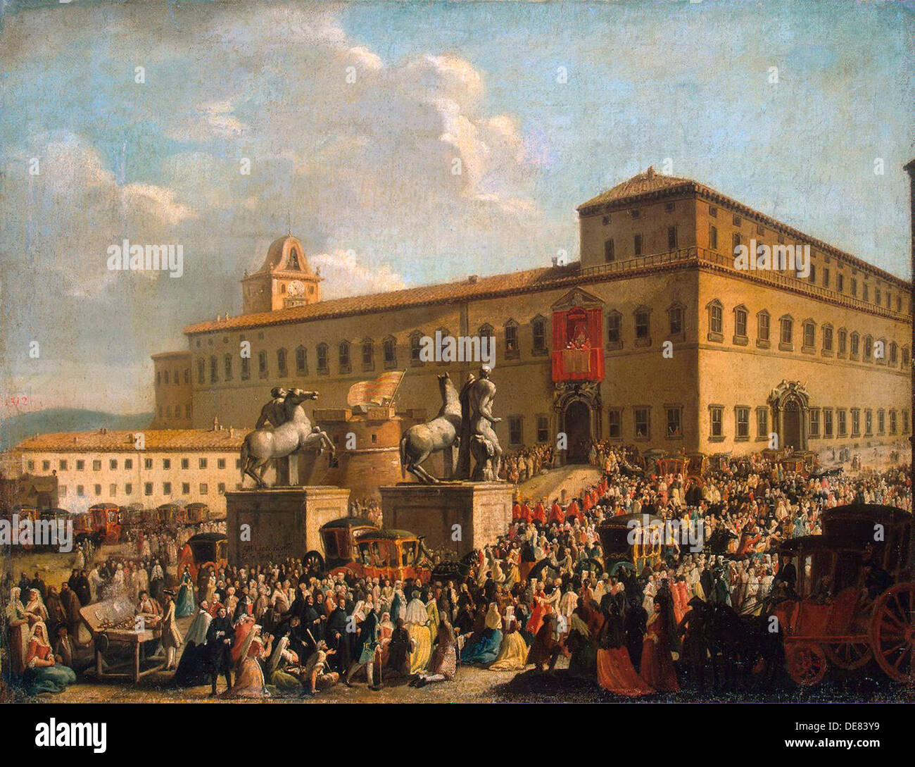 Festival Before the Quirinal Palace', 1767 Stock Photo - Alamy