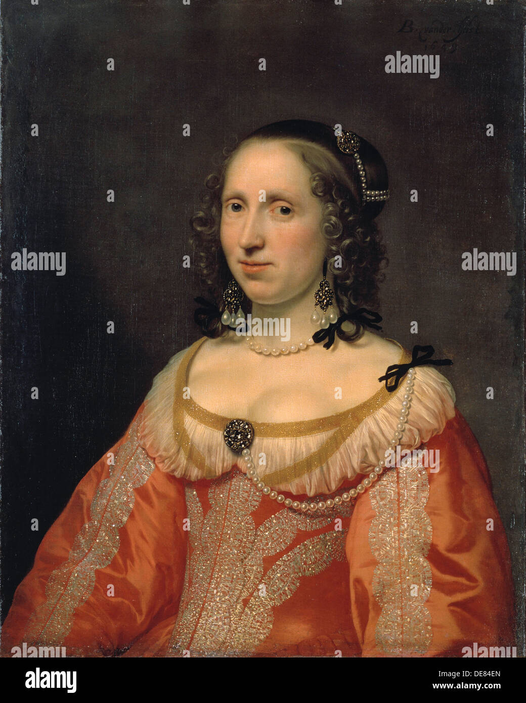 Portrait of a woman, 1649 Stock Photo - Alamy