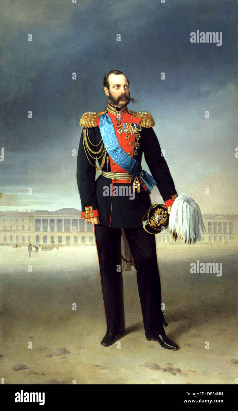 Portrait of Emperor Alexander II', (1818-1881), 1875 Stock Photo - Alamy
