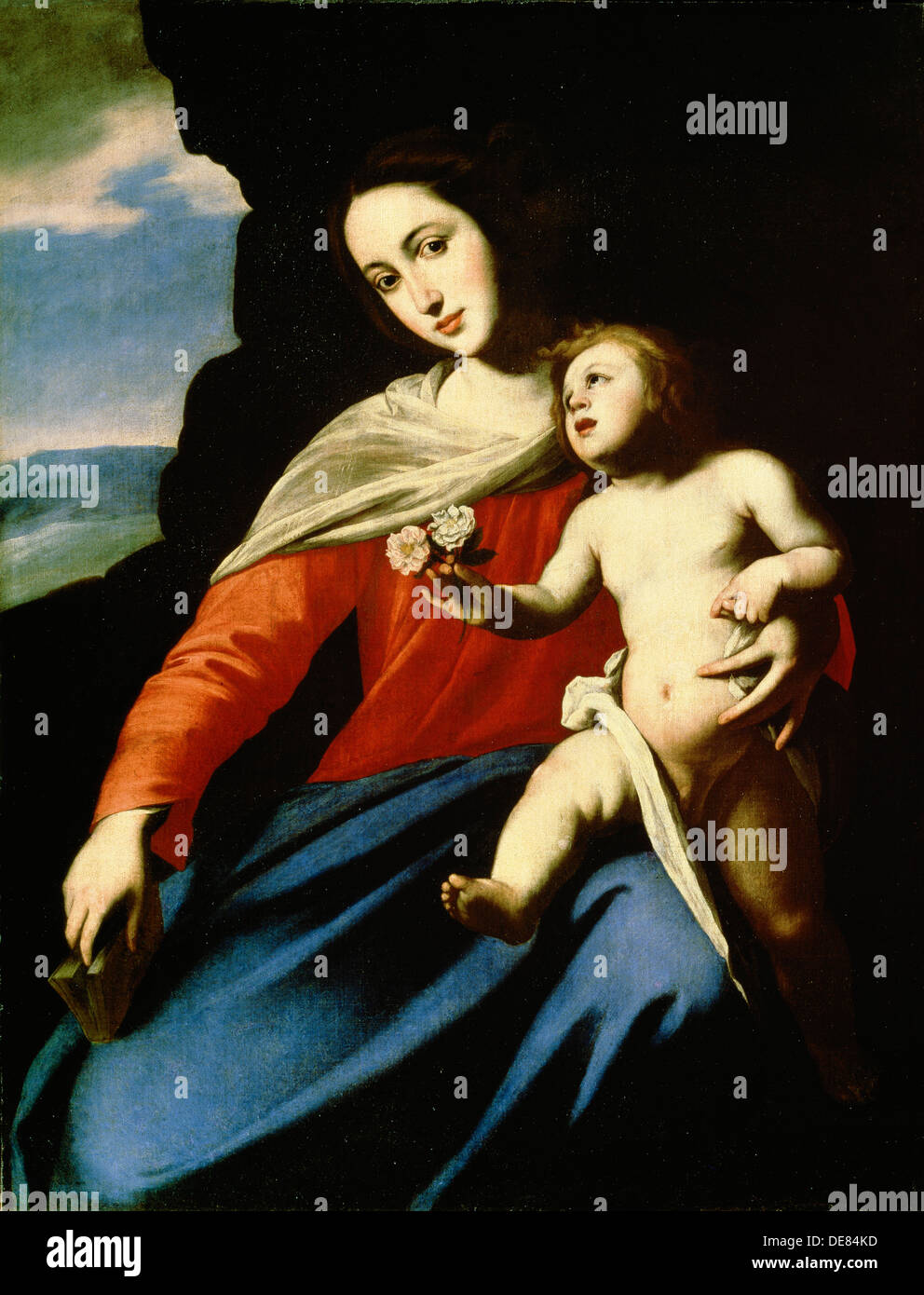'Virgin and Child', early 1640s. Artist: Massimo Stanzione Stock Photo ...