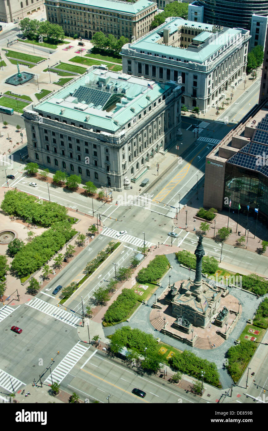 SOLDIERS AND SAILORS MONUMENT PUBLIC SQUARE DOWNTOWN CLEVELAND CUYAHOGA ...