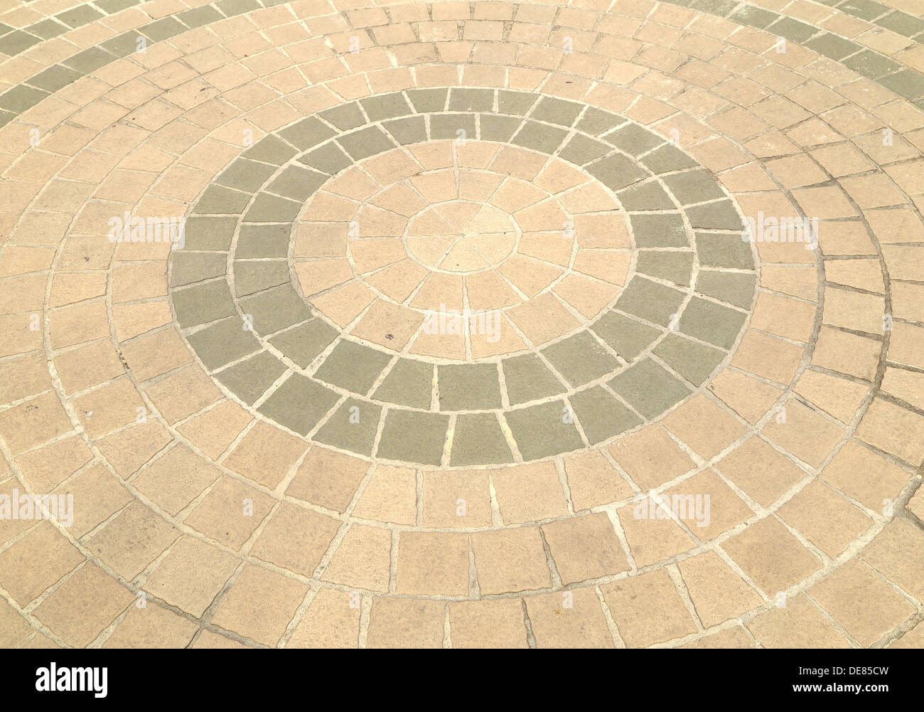 Circle pattern stone block paving hi-res stock photography and images ...