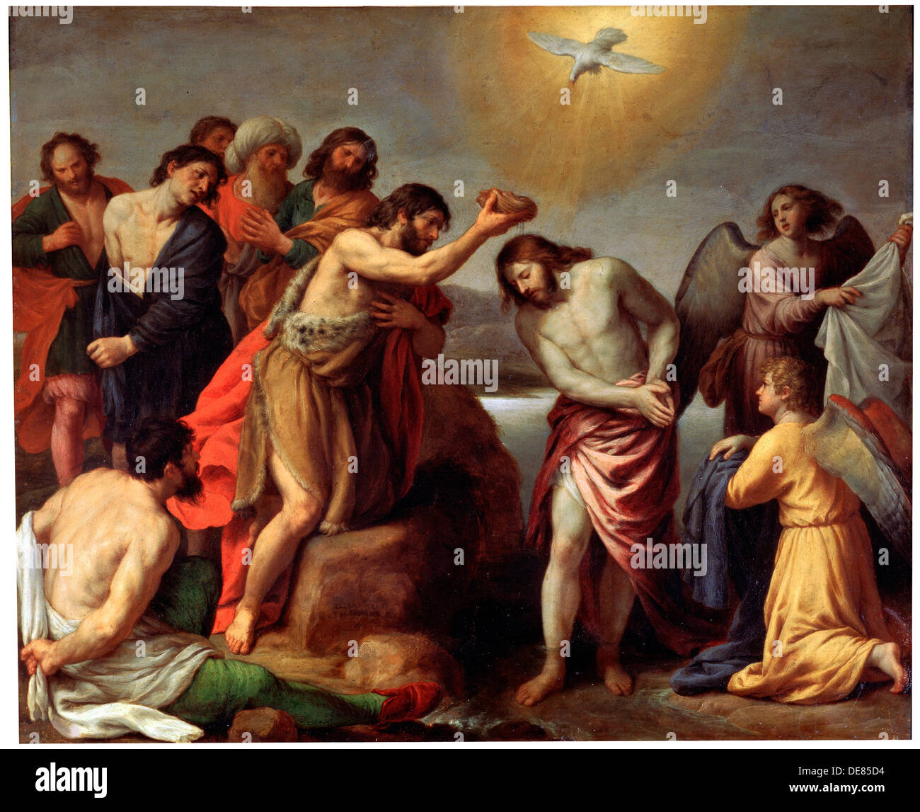 'The Baptism of Christ', late 16th or 17th century. Artist: Alessandro ...