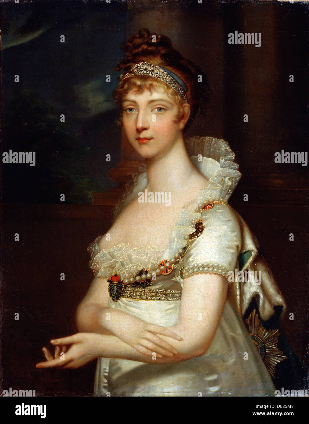 'Portrait of Empress Elizabeth Alexeievna', late 18th or early 19th ...