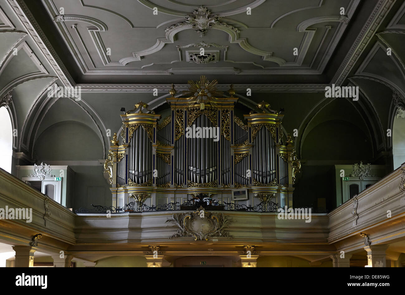 Berlin, Germany, the organ in the church of St. Sophia Stock Photo - Alamy
