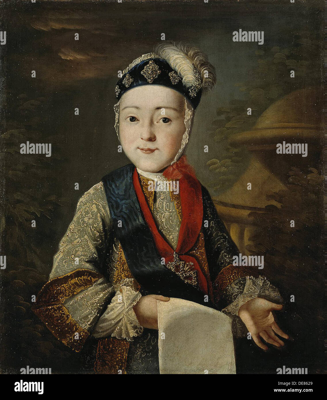 Portrait of Grand Duke Pavel Petrovich (1754-1801) as child, Mid of the ...