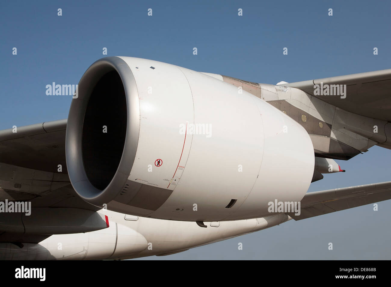 Germany, Bavaria, Munich, Jet engine Aircraft A 380 Stock Photo - Alamy