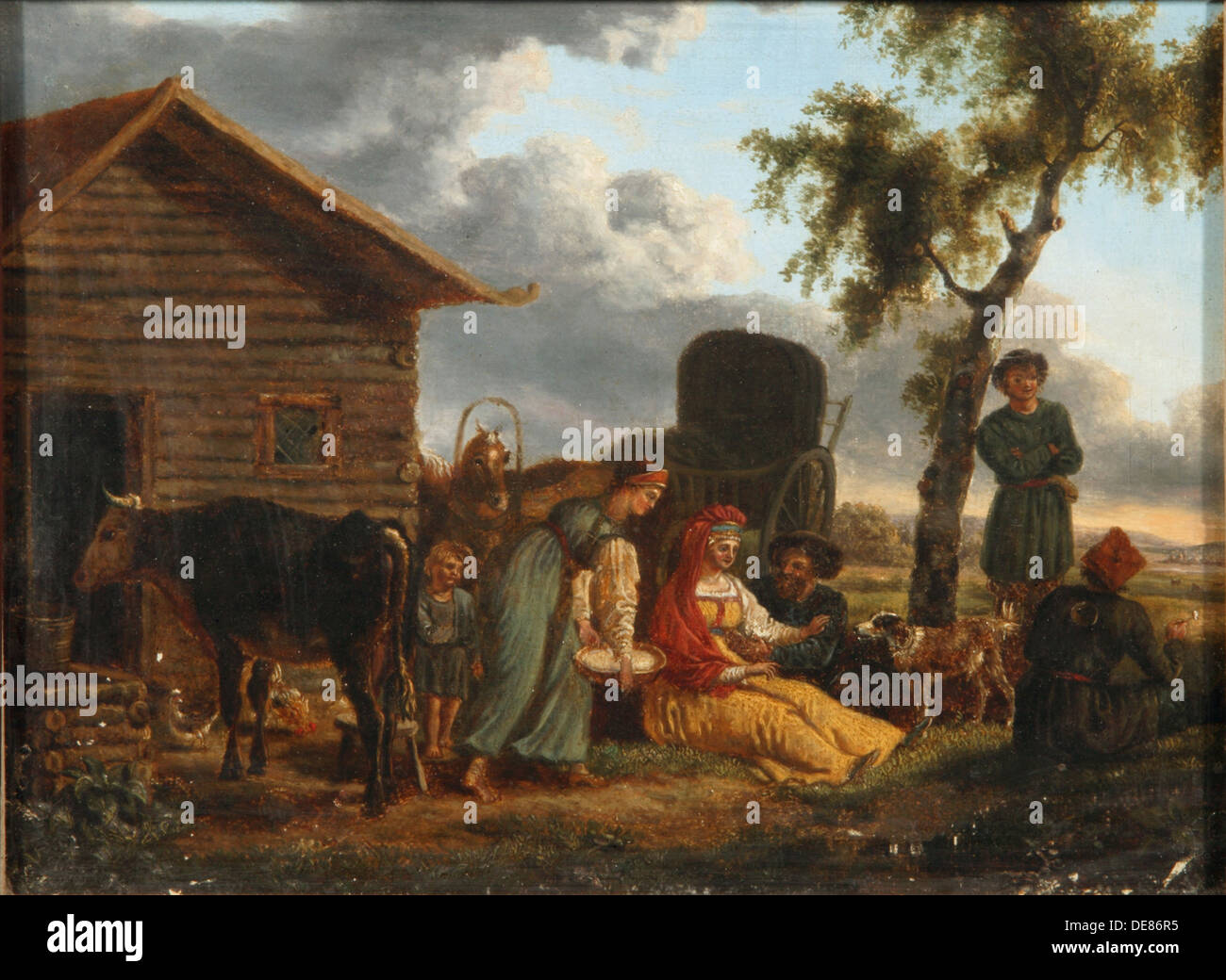 A Peasant Scene. Artist: Anonymous Stock Photo - Alamy