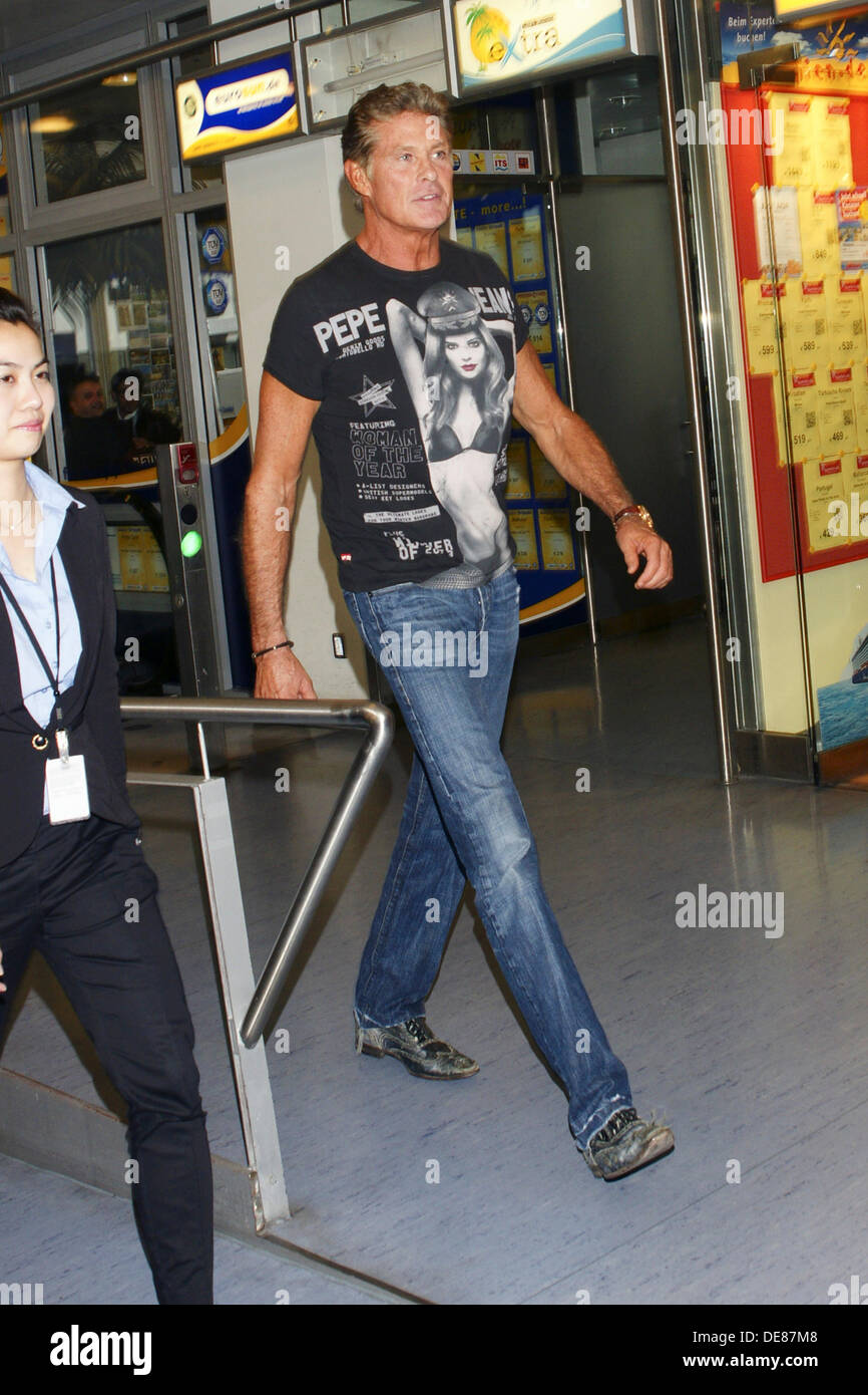 Berlin, Germany. 12th Sep, 2013. David Hasselhoff arrives in Berlin for ...