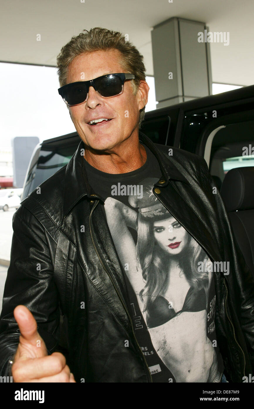 Berlin, Germany. 12th Sep, 2013. David Hasselhoff arrives in Berlin for ...