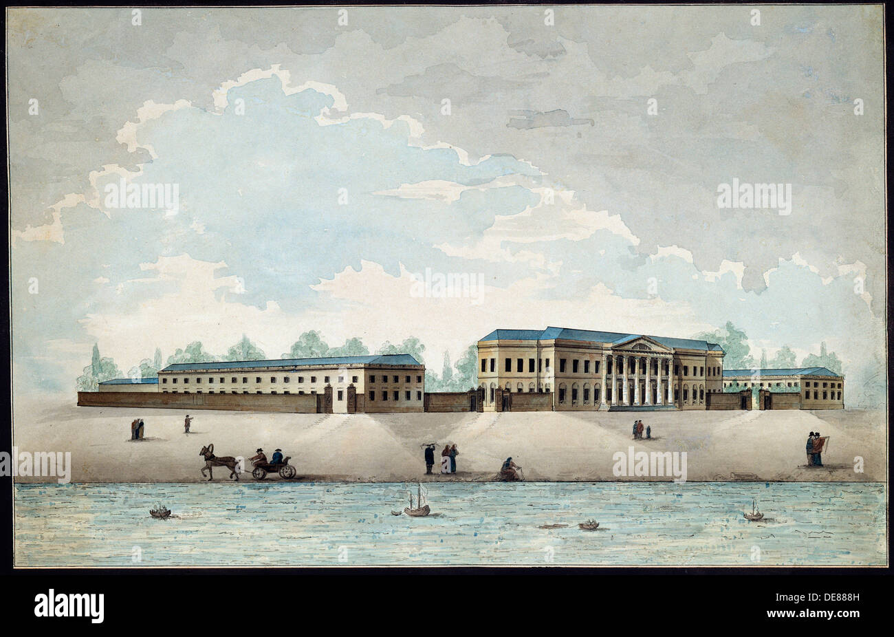 'The Pashkov House in Moscow', 1800s. Artist: Antonio Canoppi Stock ...