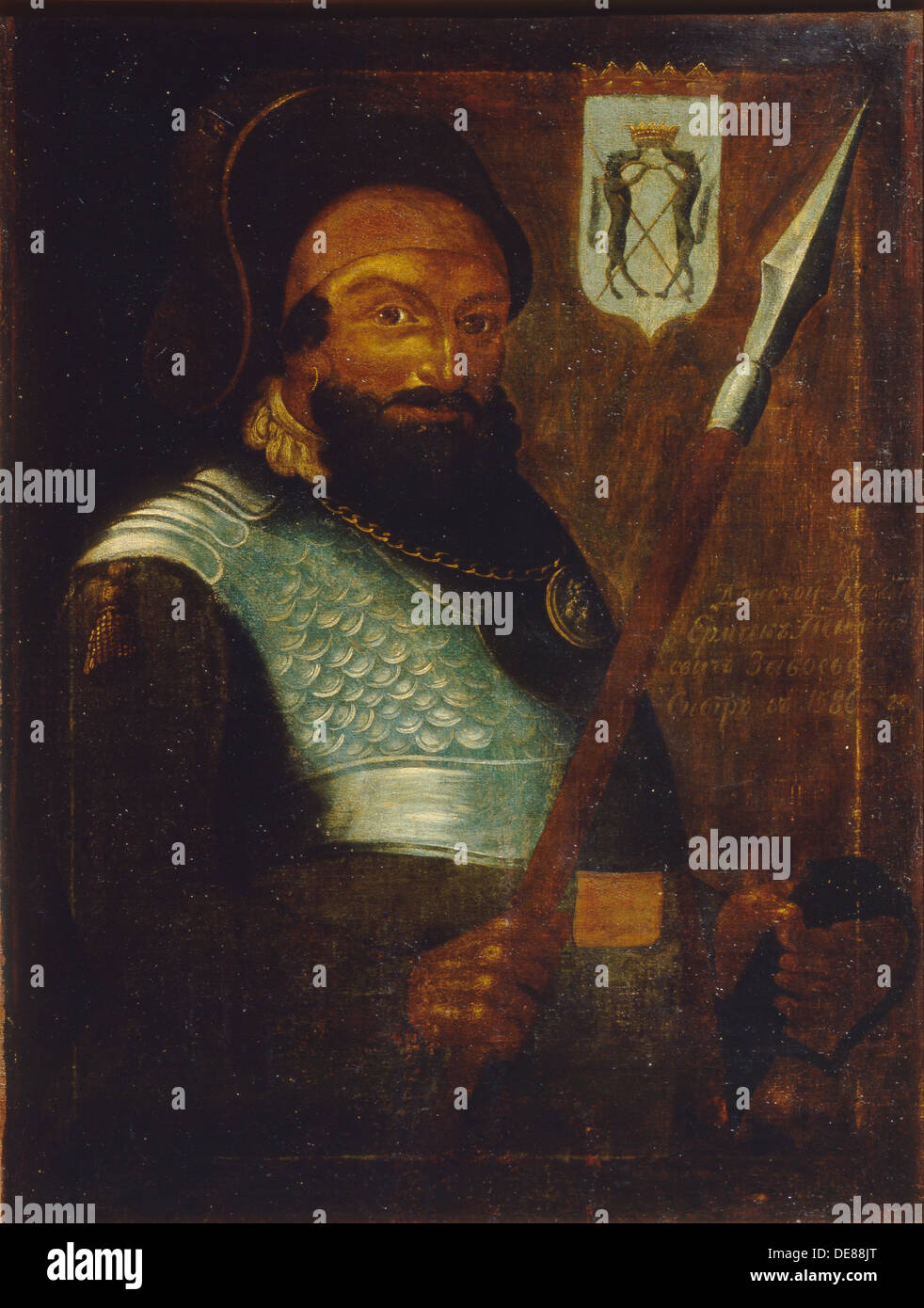 Portrait of the Cossack's leader, Conqueror of Siberia Yermak ...