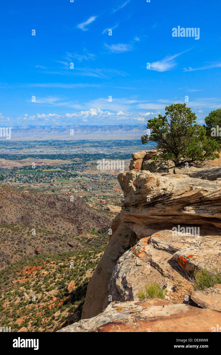View from Cold Shivers Point, at Colorado National Monument, Colorado ...