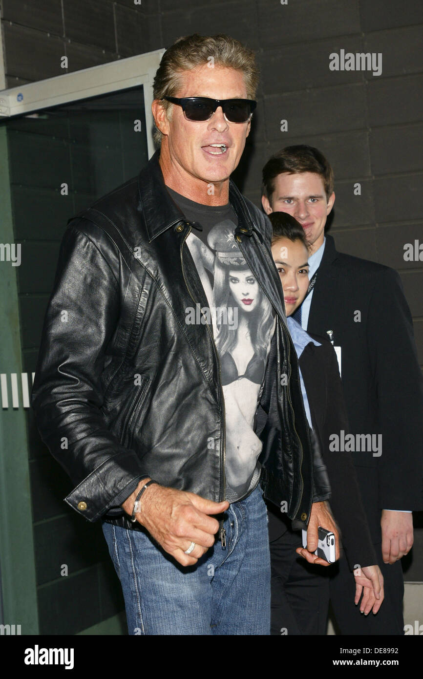 Berlin, Germany. 12th Sep, 2013. David Hasselhoff arrives in Berlin for ...