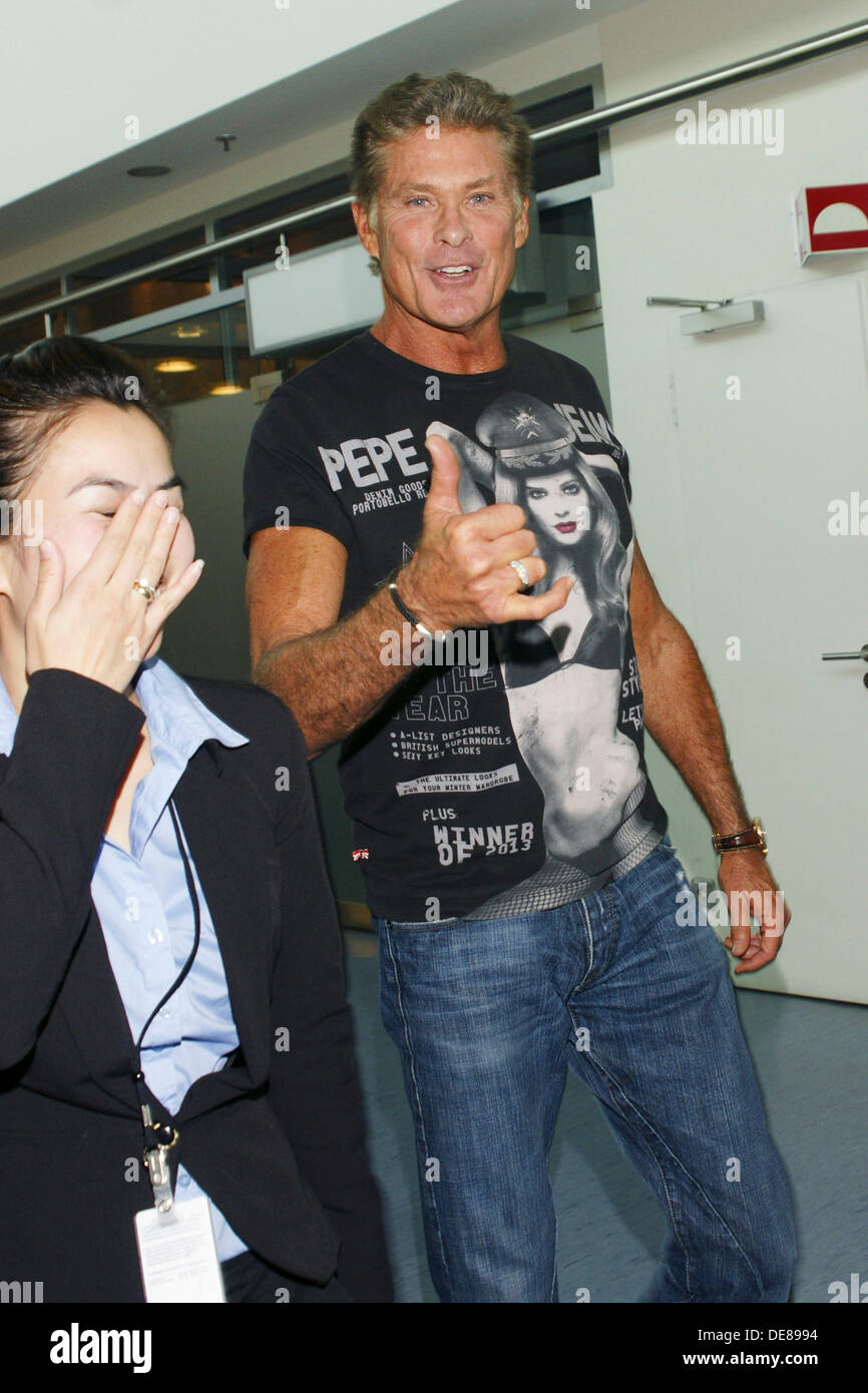 Berlin, Germany. 12th Sep, 2013. David Hasselhoff arrives in Berlin for ...