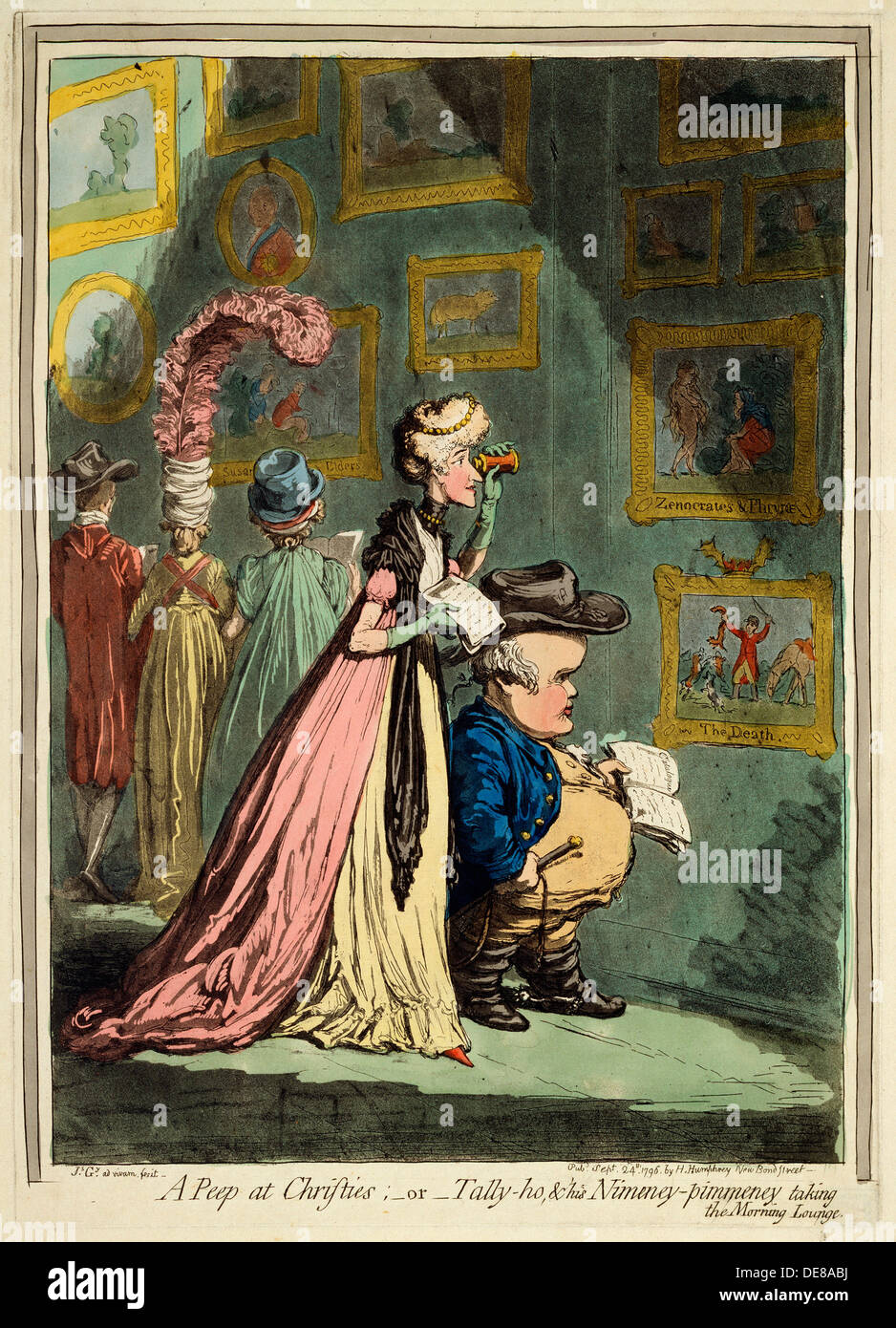 'A Peep at Christies', 1796. Artist: James Gillray Stock Photo - Alamy