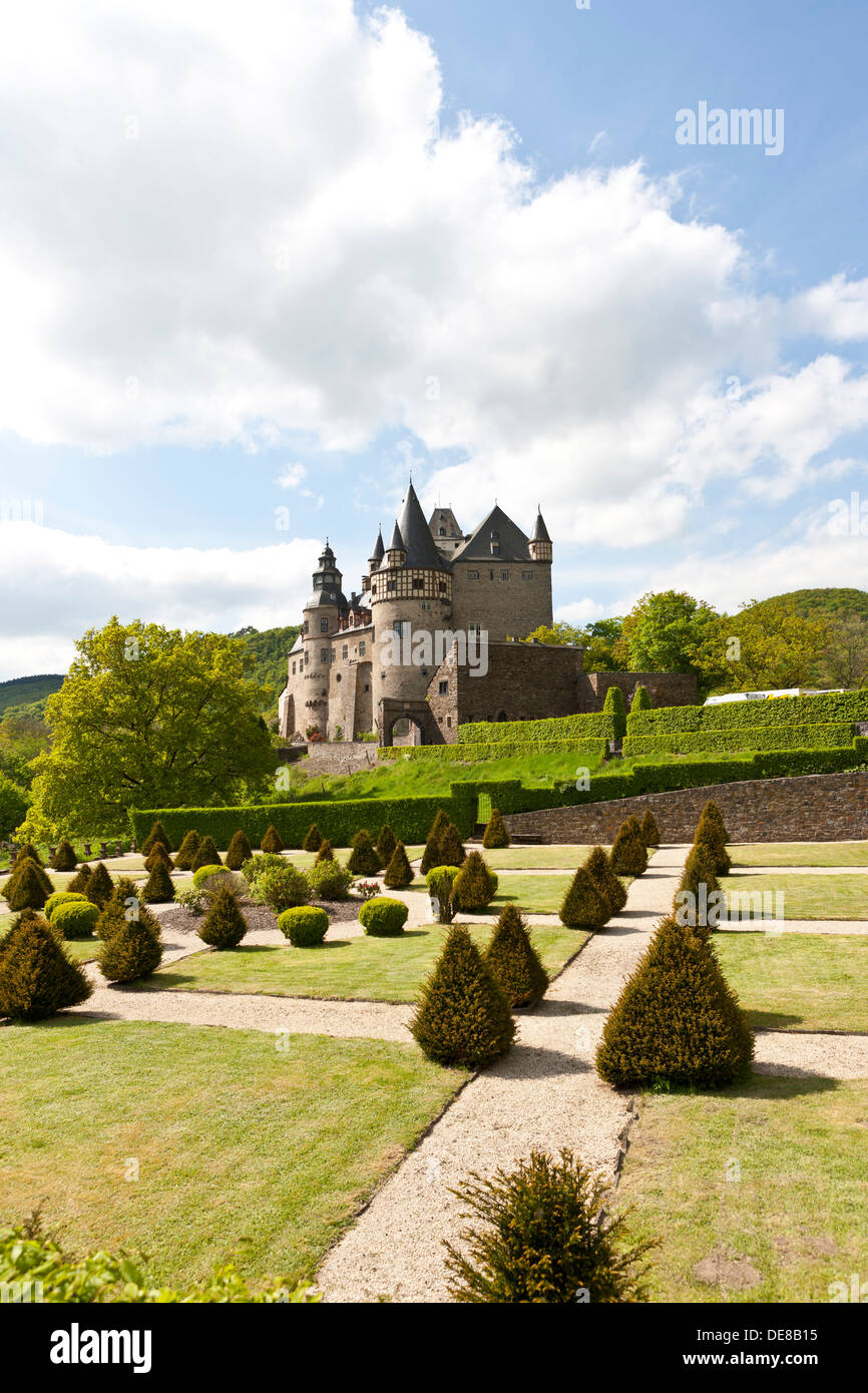 Germany, Rhineland Palatinate, View of Burresheim Castle Stock Photo ...